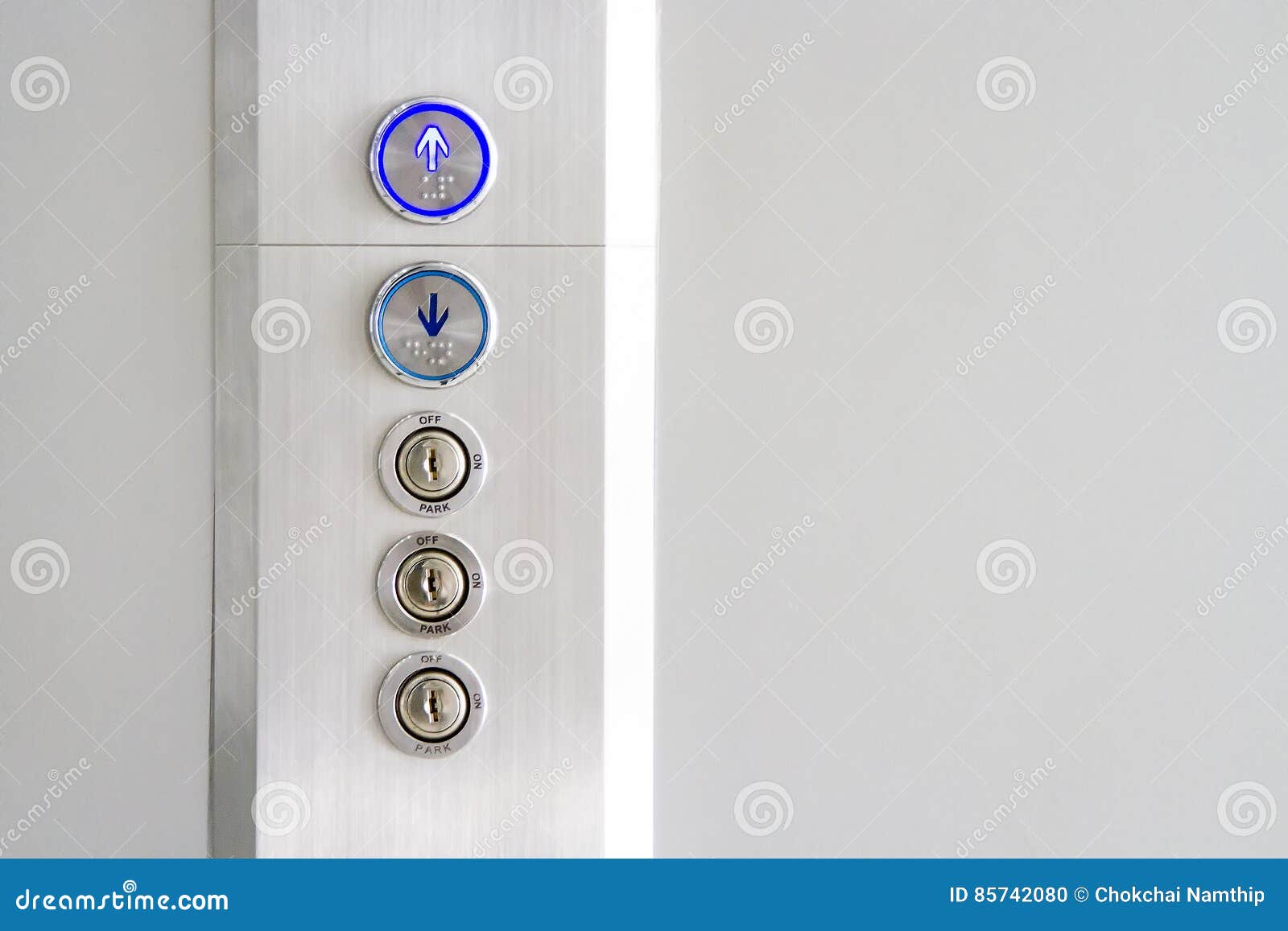 Press the Elevator Up and Keypad Elevator Stock Photo - Image of ...