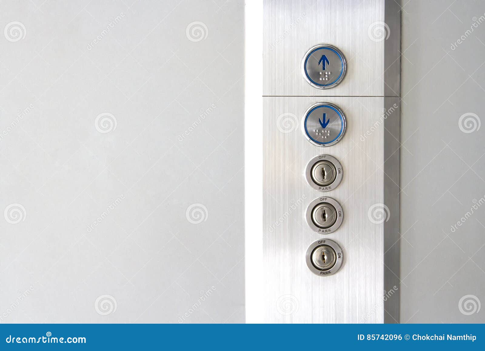 Press the Elevator Up and Keypad Elevator Stock Photo - Image of ...