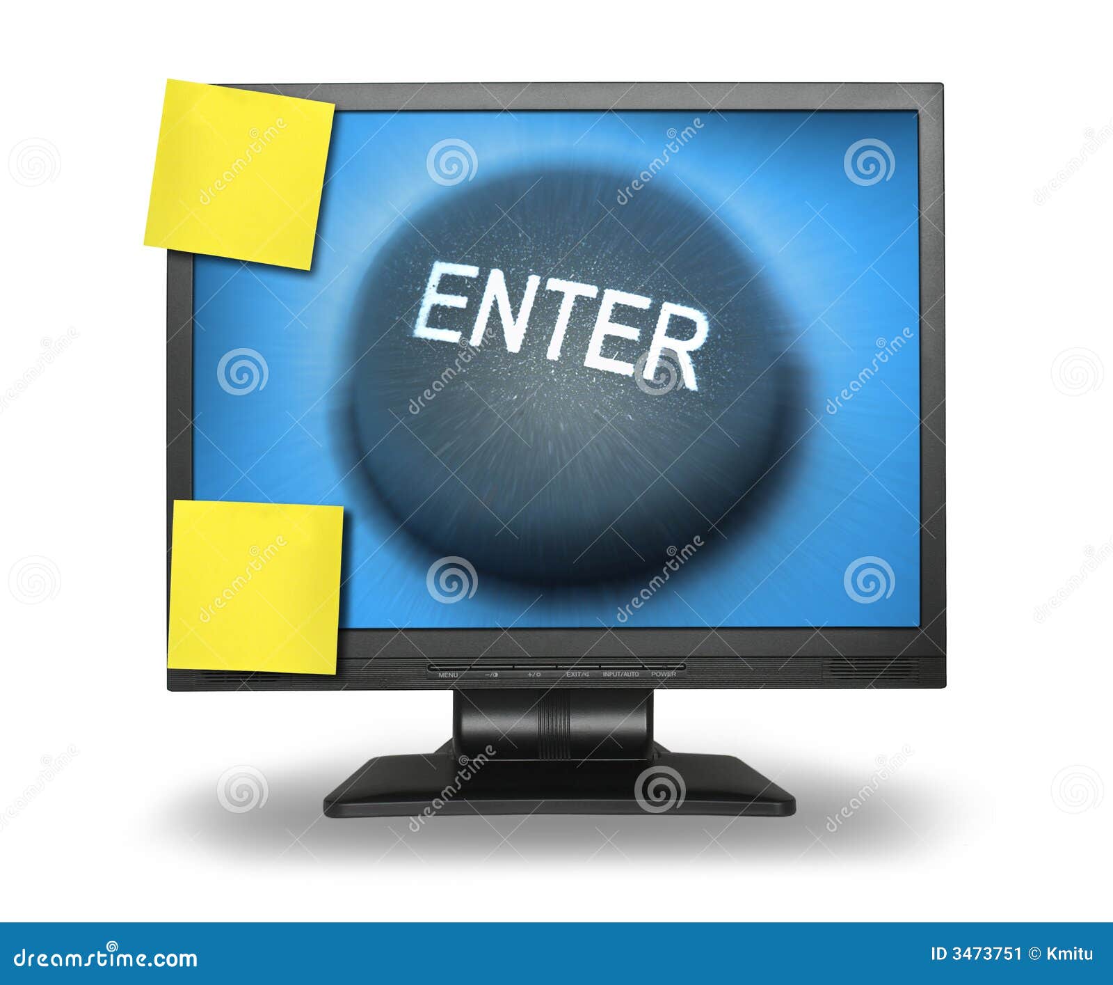 Press enter stock illustration. Illustration of approve - 3473751