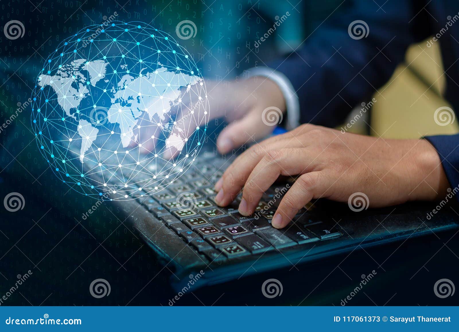 Press Enter Button On The Computer. Business Logistics Communication ...