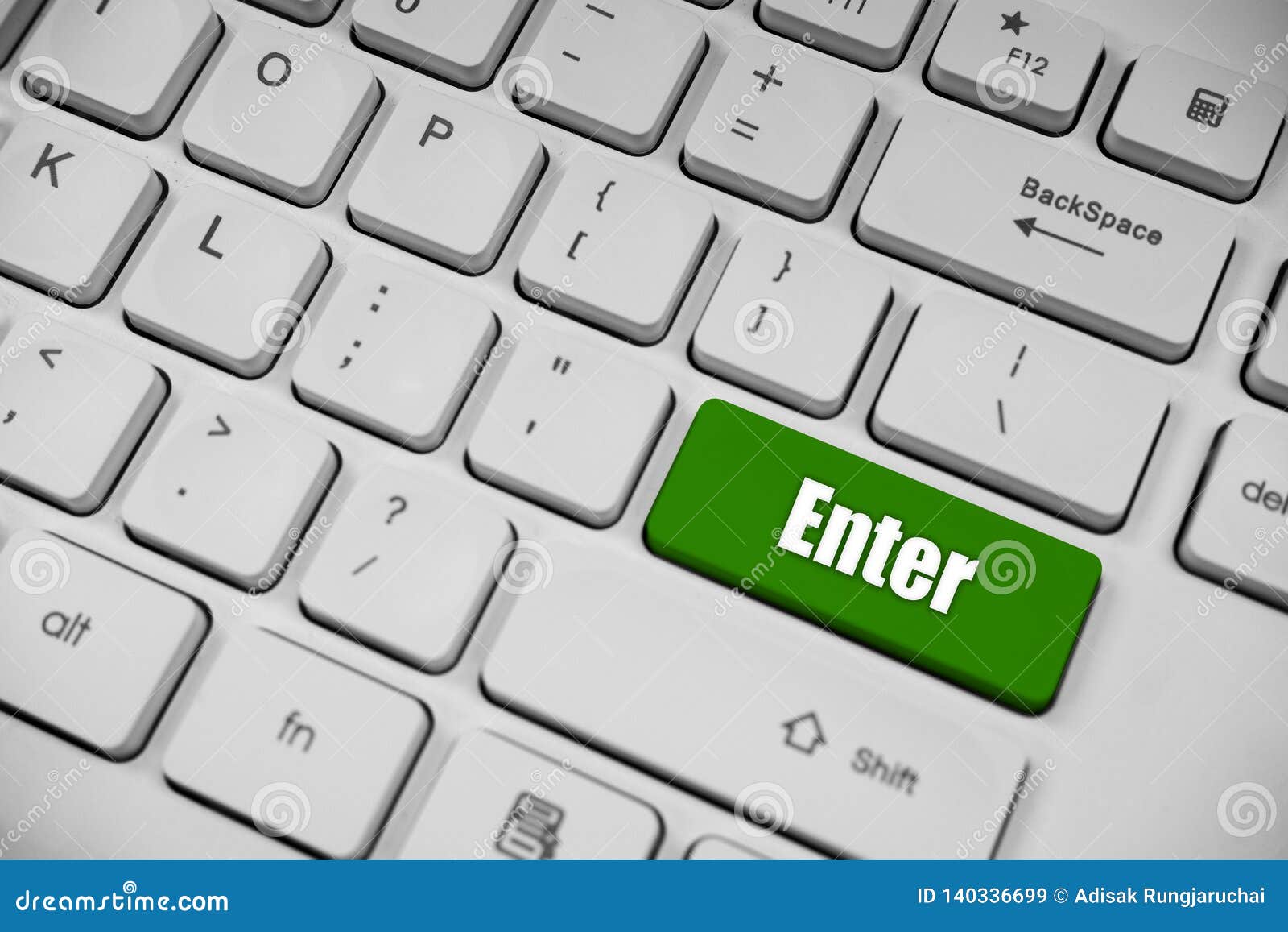 Press the Enter Button Green on the White Keyboard To Confirm. Focus ...