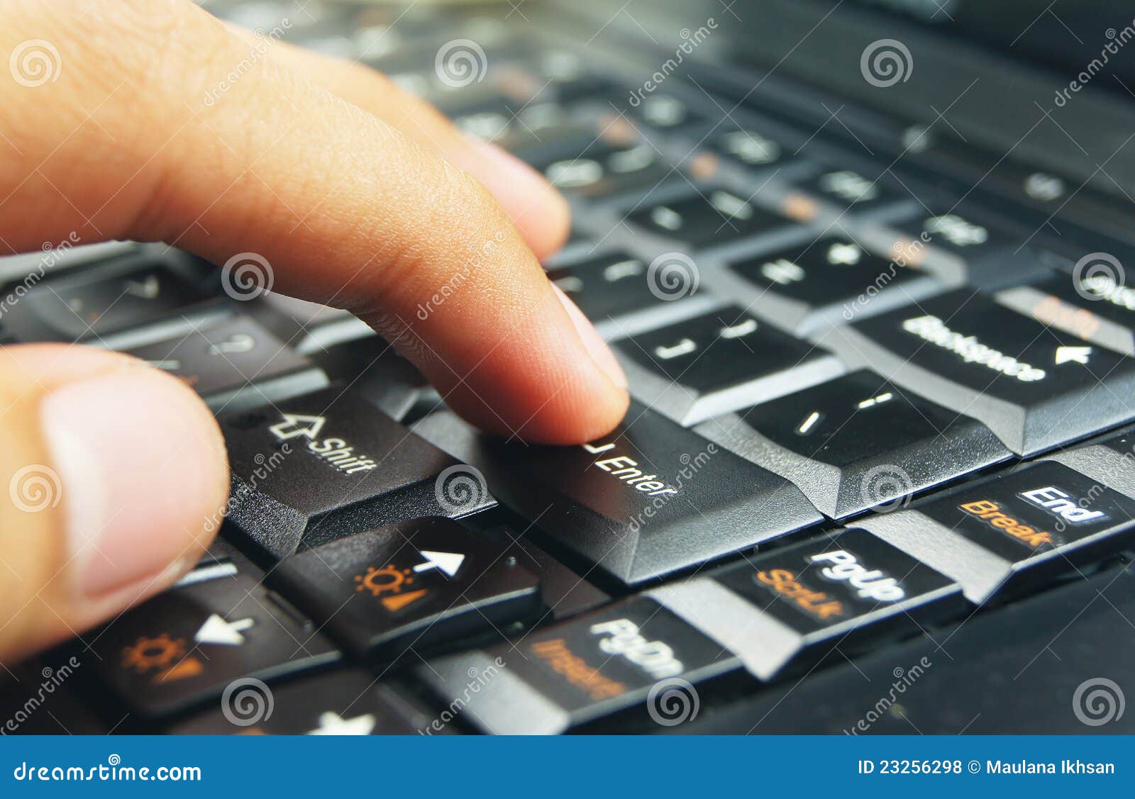 Press Enter Button On The Computer. Business Logistics Communication ...