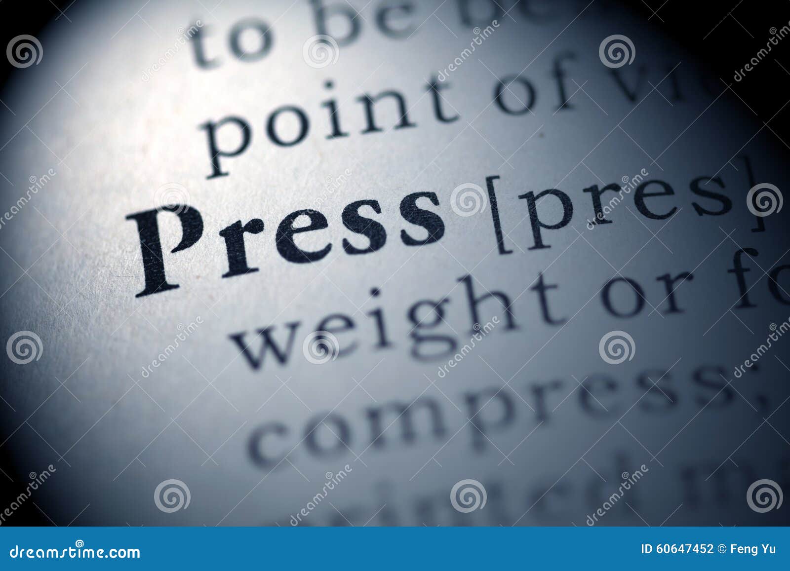 Press stock photo. Image of definition, printing, page - 60647452