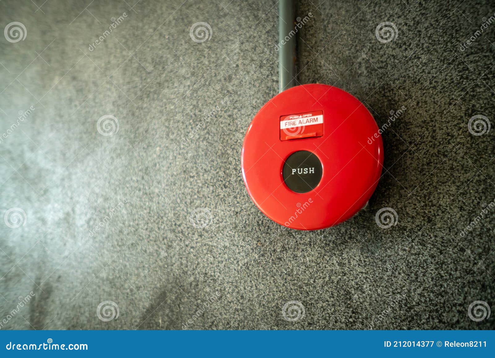 Press the Fire Alarm on the Wall Stock Image - Image of fire, press ...