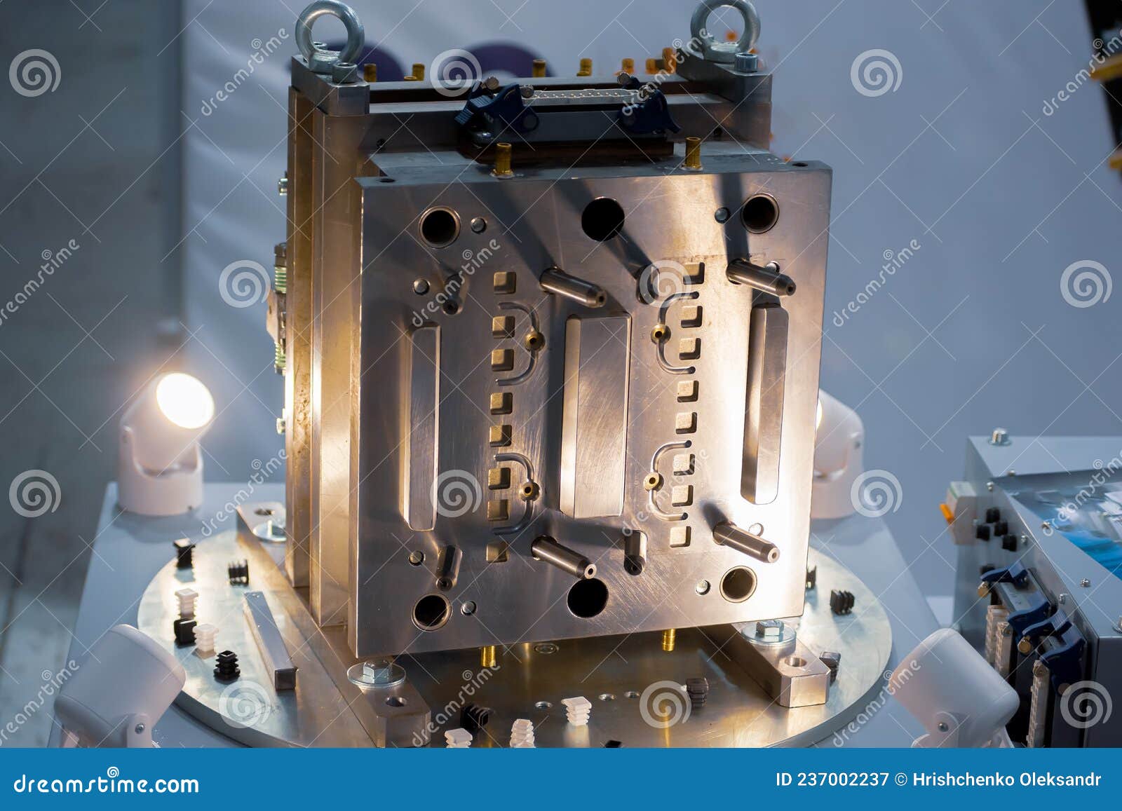 Press Form. Injection Molding Machine Stock Image - Image of assembly ...