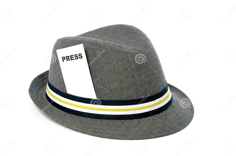 Press hat stock photo. Image of permit, press, vintage - 23418514