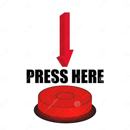 Press Here Button stock vector. Illustration of graphic - 78846460