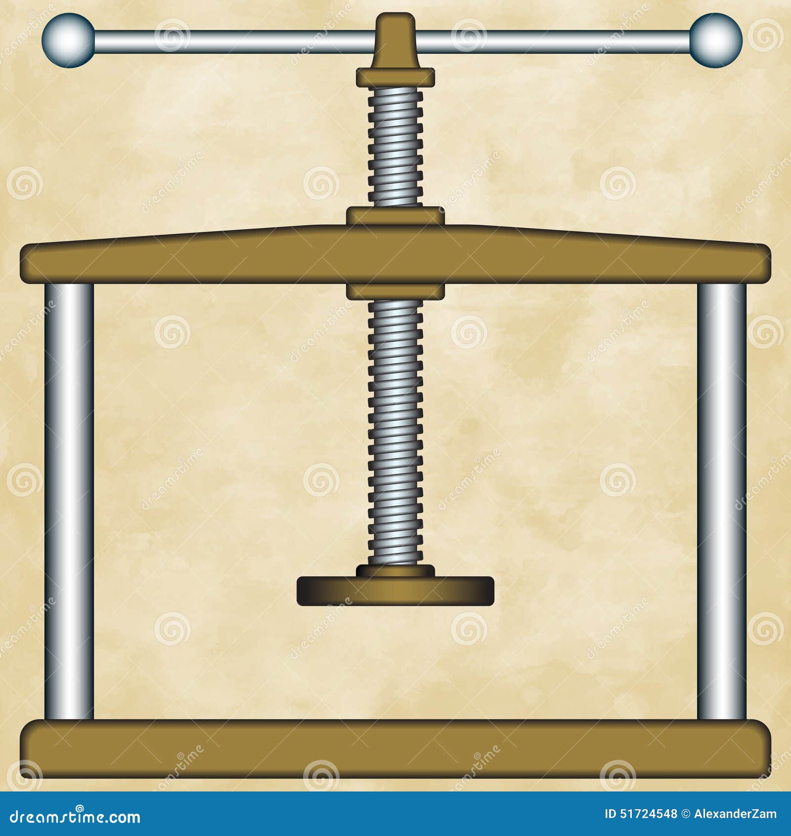 Press stock vector. Illustration of background, operated - 51724548