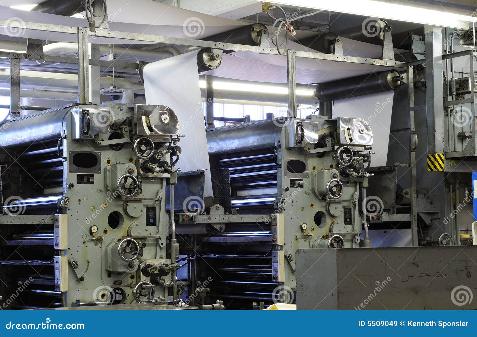 Press ink rollers stock image. Image of production, enterprise - 5509049