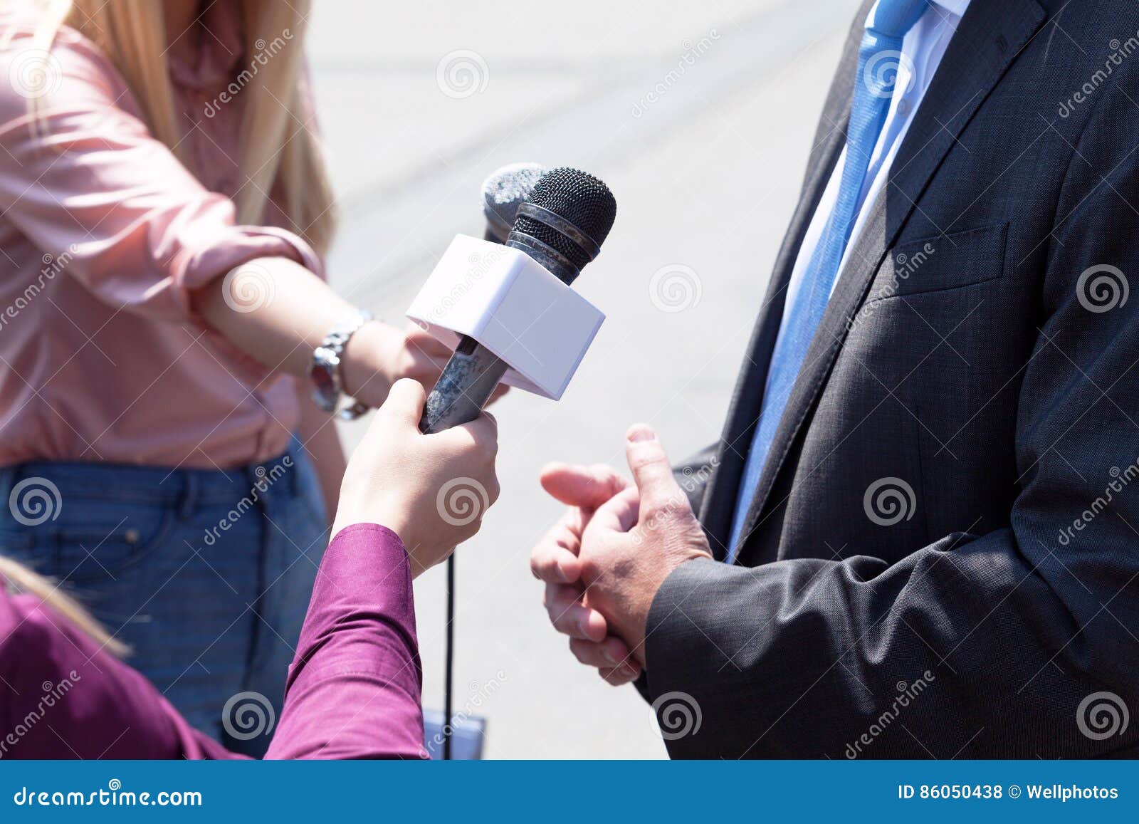 Press interview stock photo. Image of conference, news - 86050438