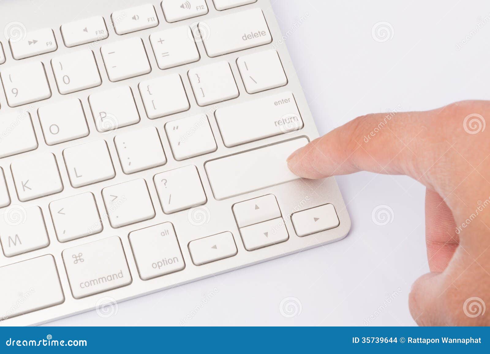 Press Keyboard. Blank Finger Editorial Stock Image - Image of blank ...
