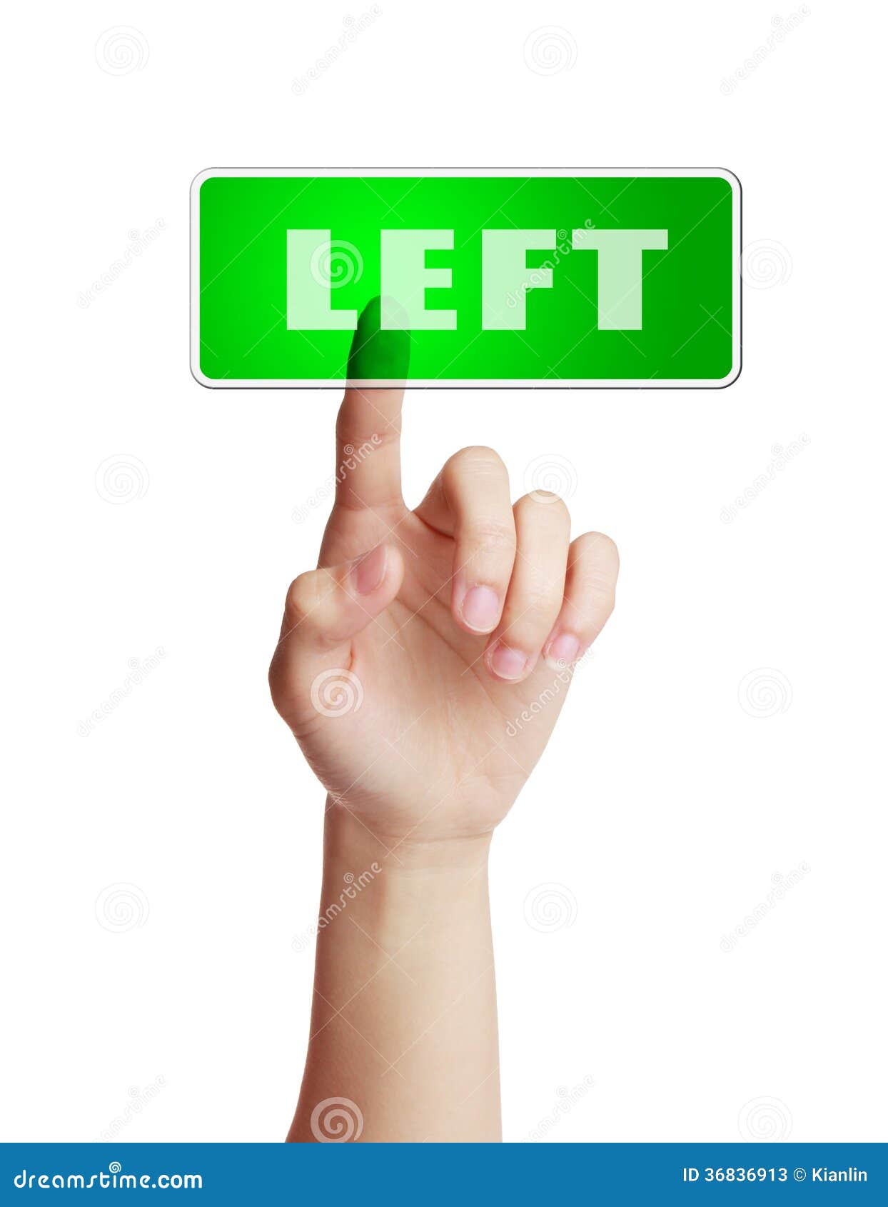 Press Left Button stock image. Image of business, color - 36836913