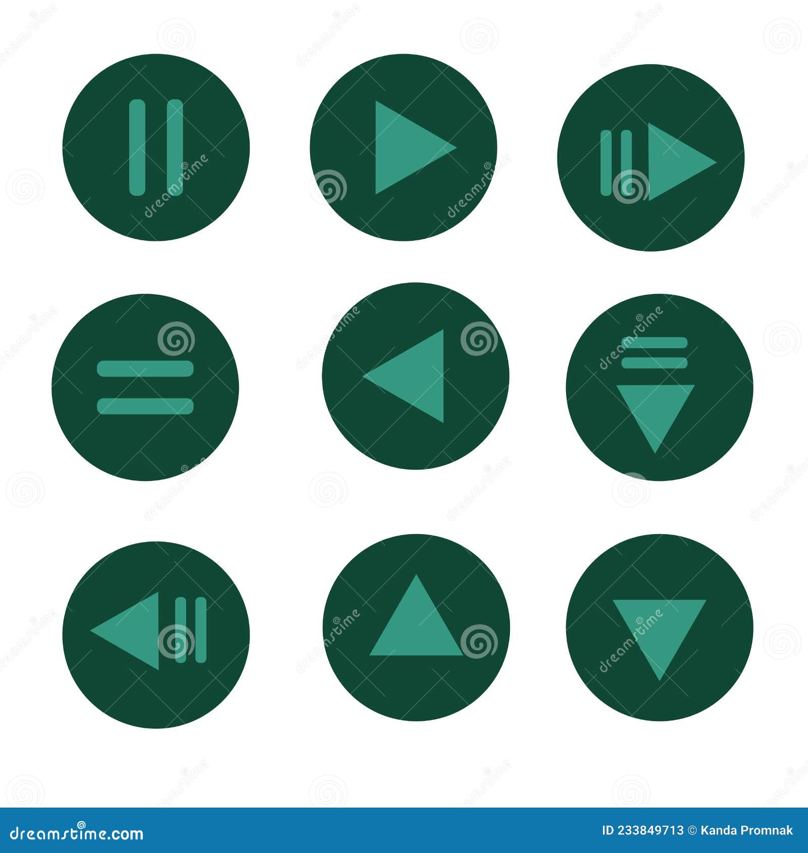 Press Left, Right, Front, Back Symbol Stock Vector - Illustration of ...