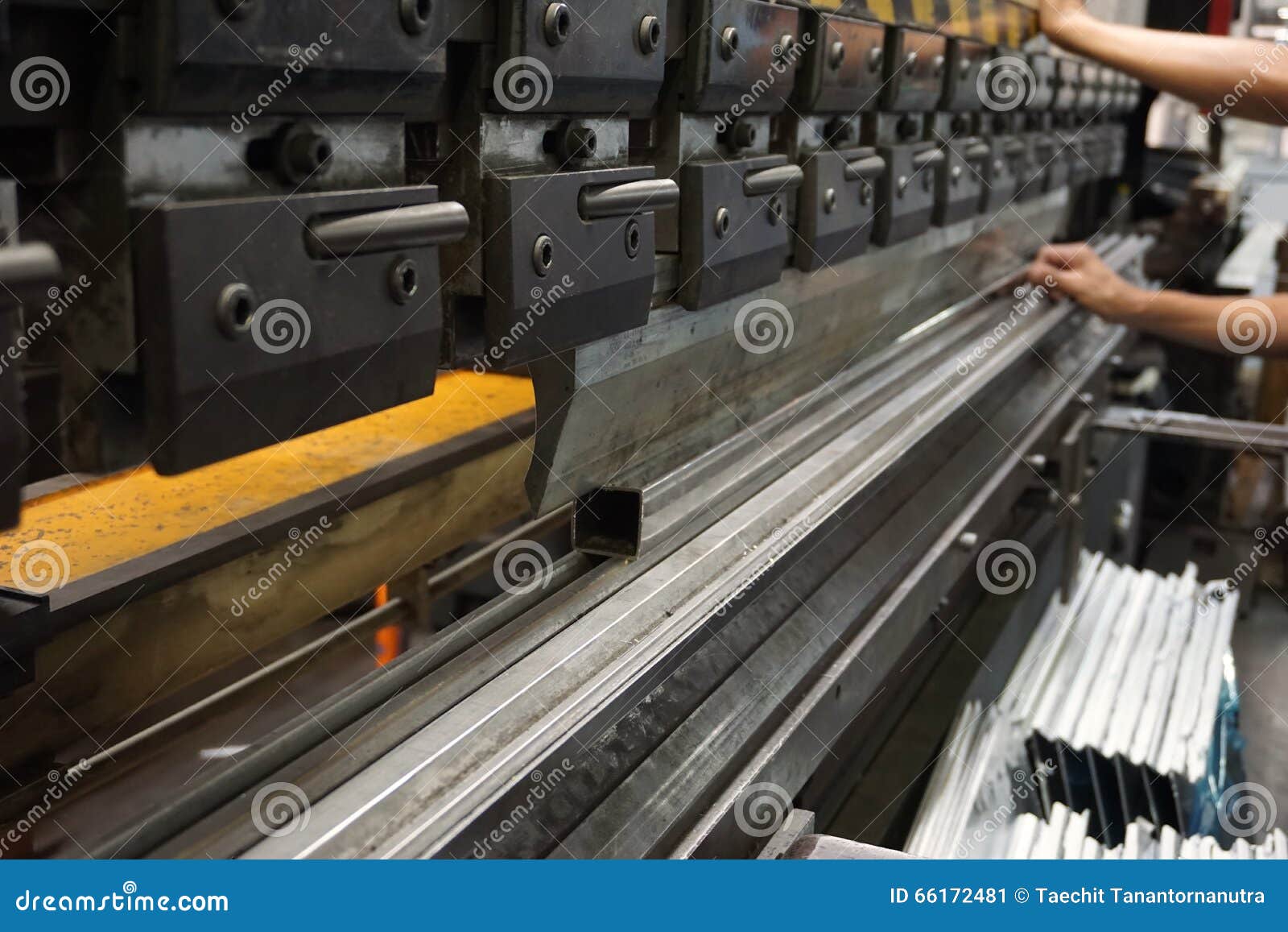 Press machine in factory stock image. Image of production - 66172481