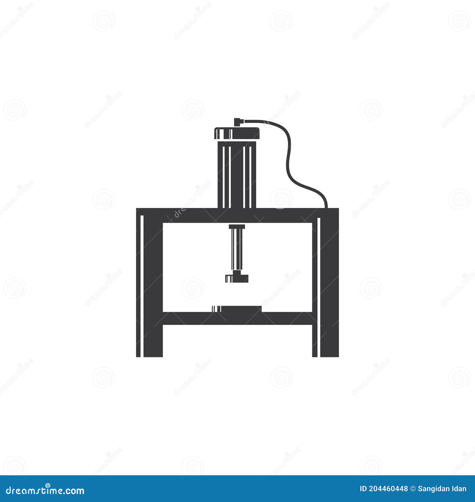 Press Machine Icon Vector Illustration Design Stock Vector ...