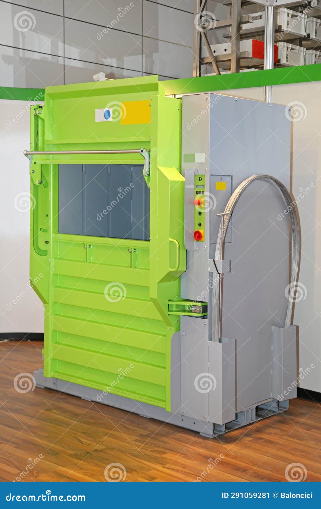 Press Machine Recycling stock image. Image of pressing - 291059281