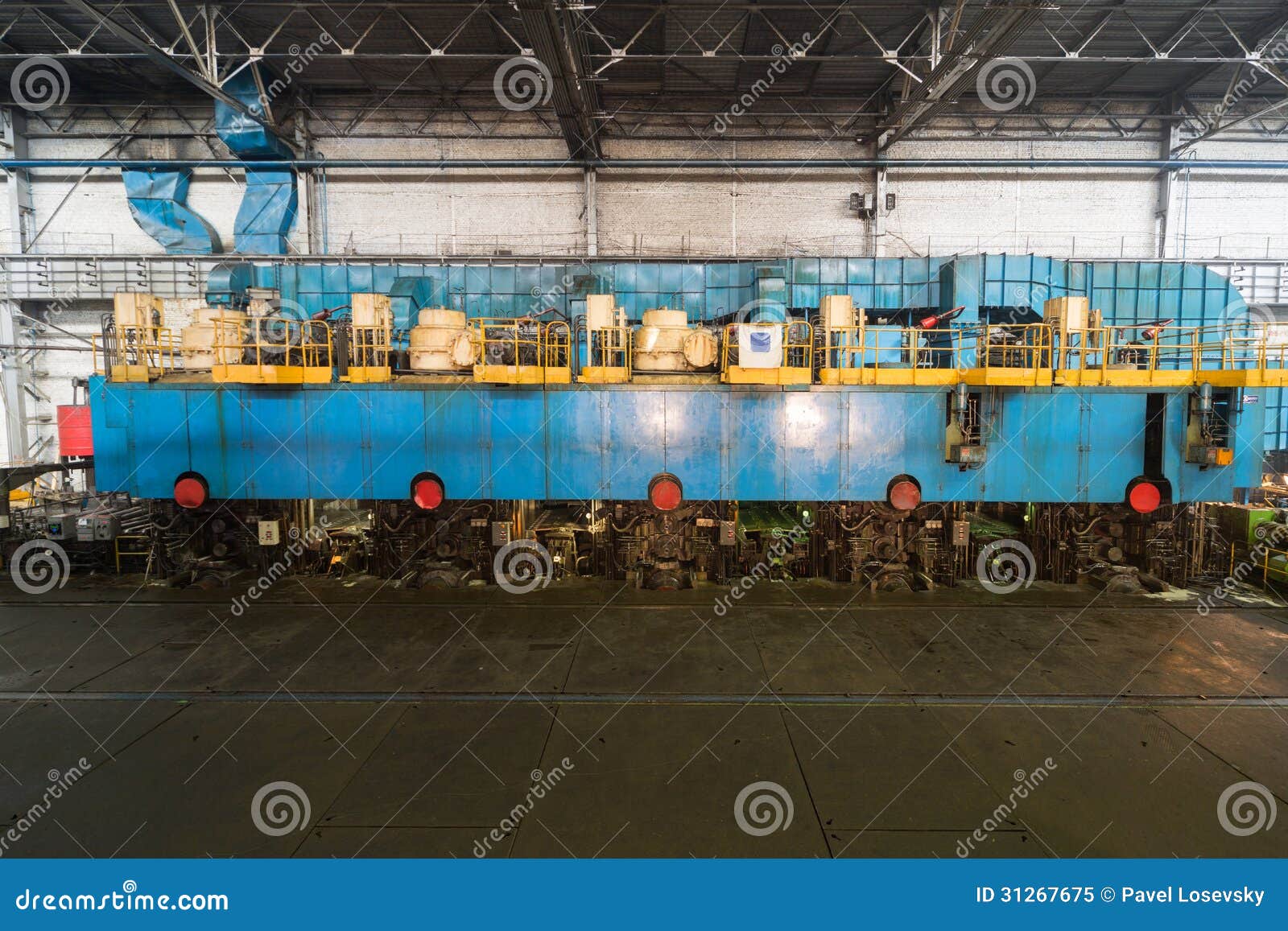 Press Machine of Rolling Mill in Manufacturing Shop Stock Image - Image ...