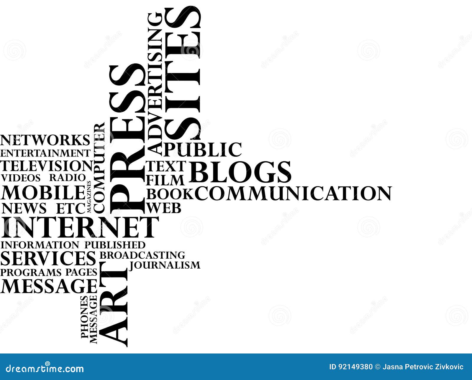 Press and Mass media stock illustration. Illustration of news - 92149380