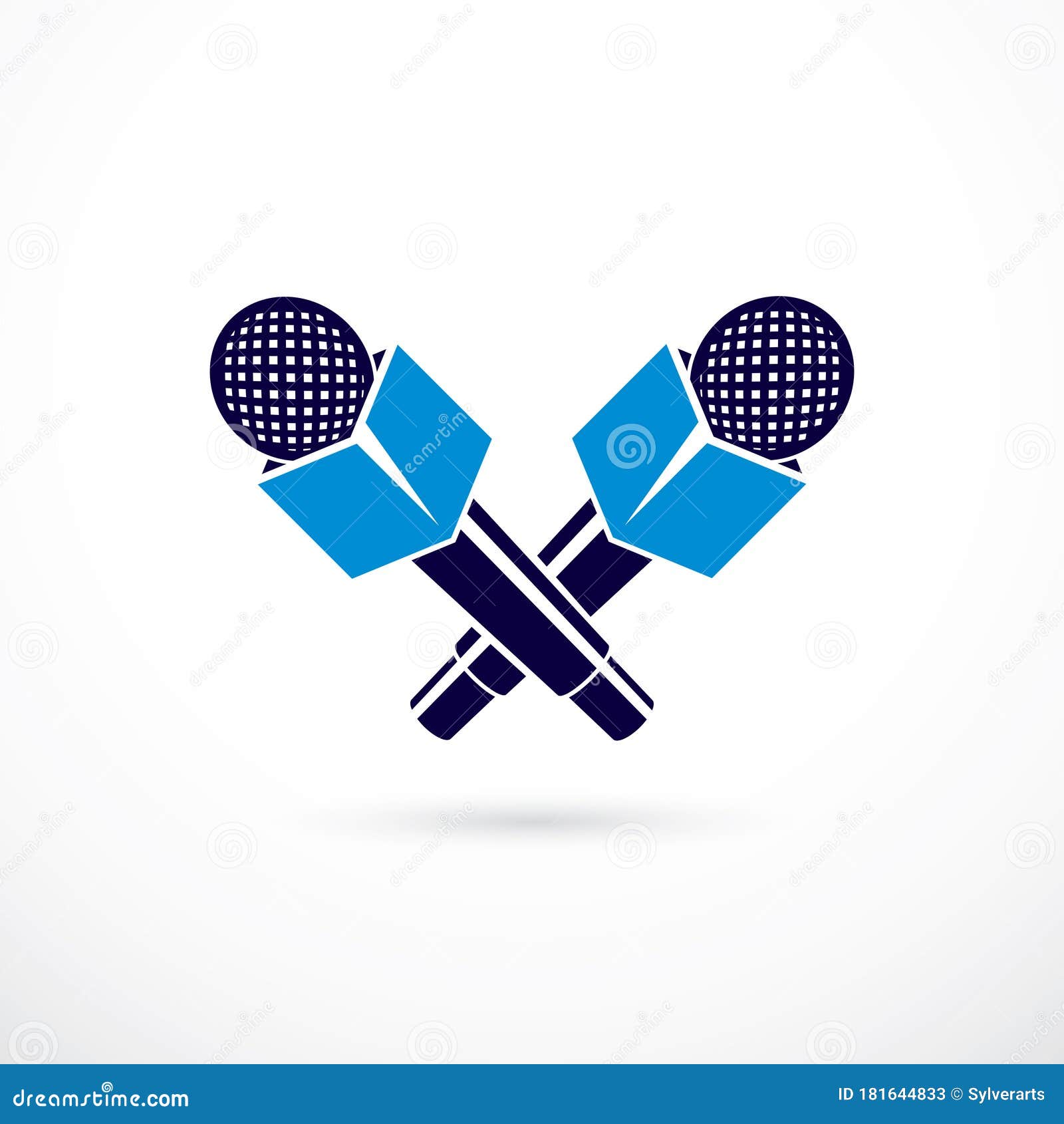 Press Microphones Vector Illustration. Journalism Concept Stock Vector ...