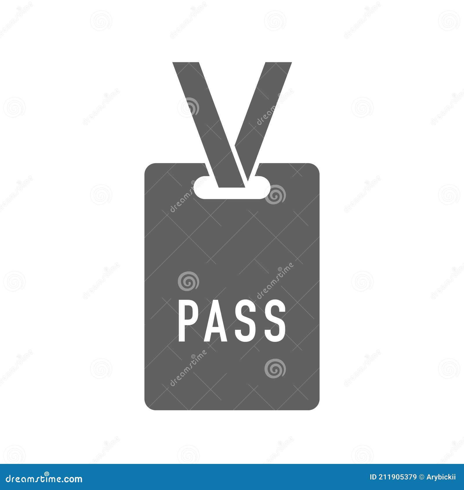 Press Pass ID Card Icon. Element Of Media For Mobile Concept And Web ...