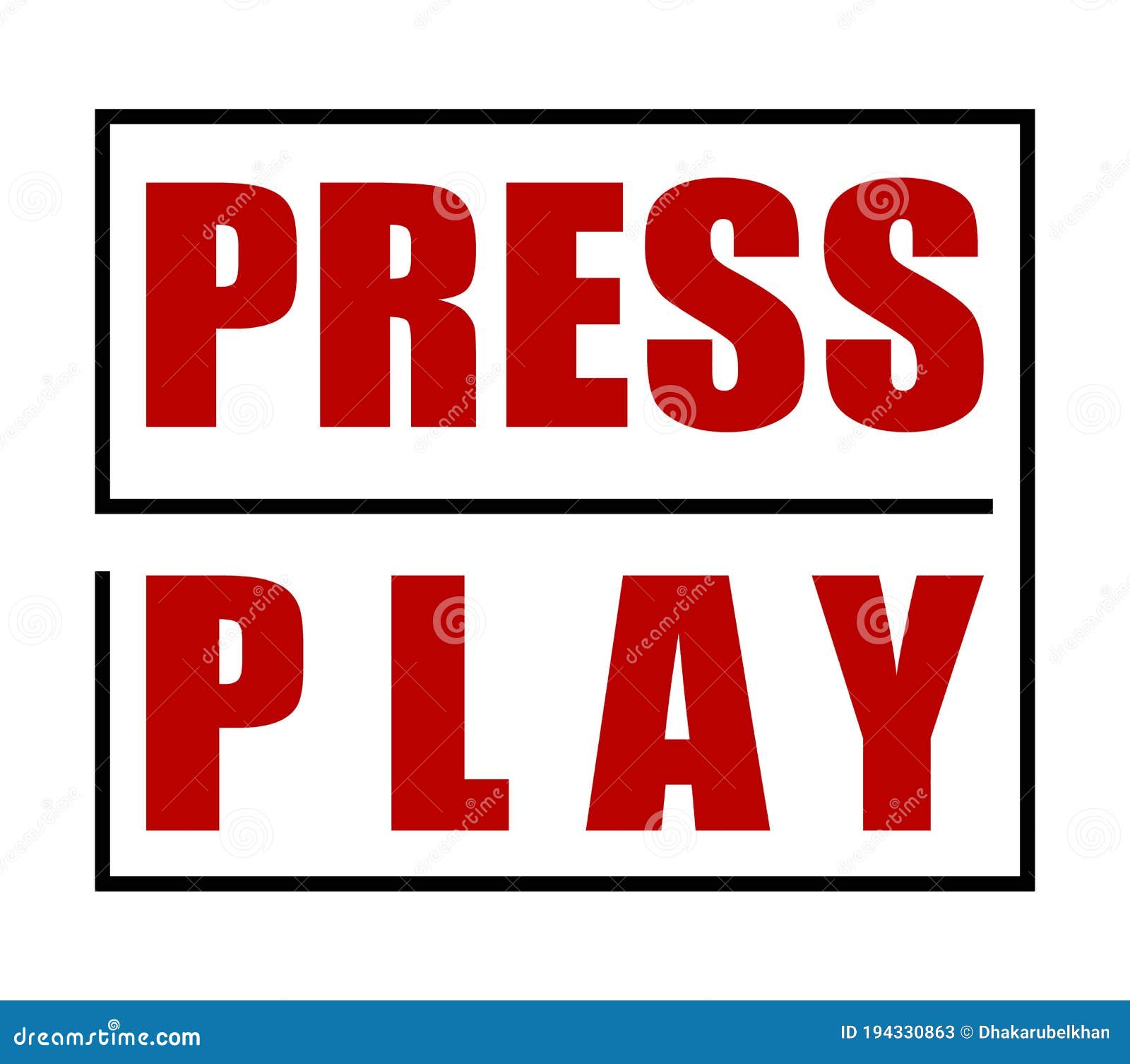 Press Play Design Press Play Vetor Ilustração do Vetor - Ilustração de ...