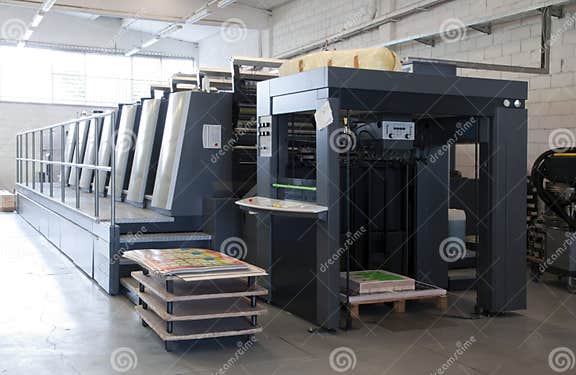 Press Printing - Offset Machine Stock Image - Image of cmyk ...
