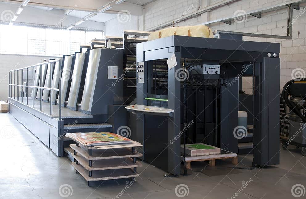 Press Printing - Offset Machine Stock Image - Image of cmyk ...