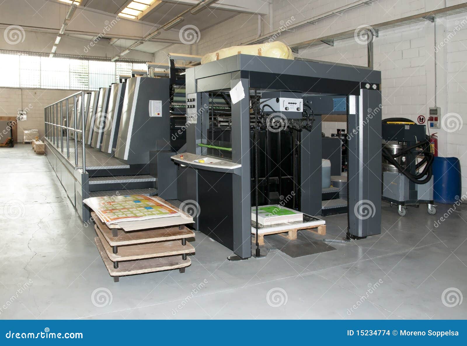Press Printing - Offset Machine Stock Photo - Image of newspaper ...