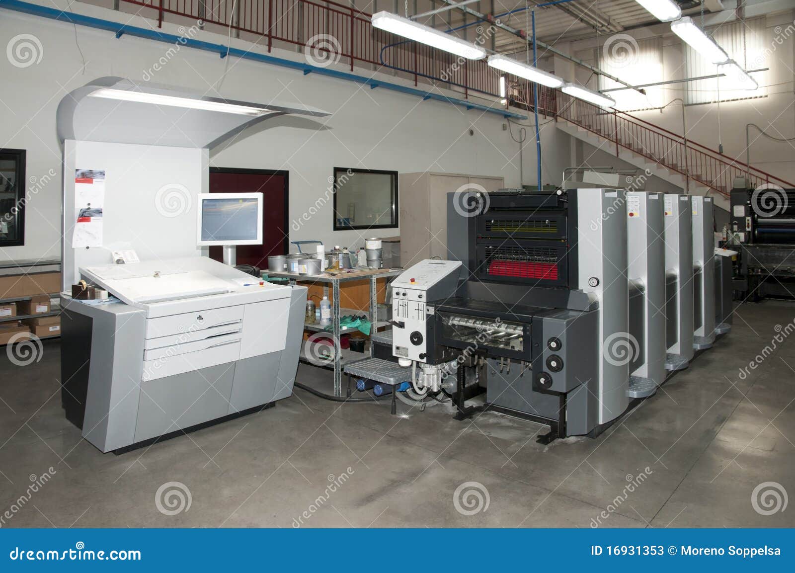 Press Printing (printshop) - Offset Stock Image - Image of object ...
