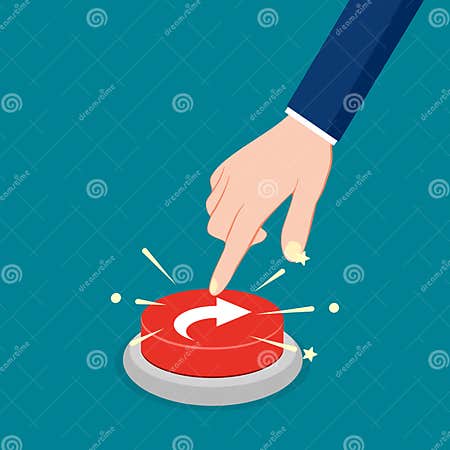 Press the Red Share Button. the Concept of Sharing Information. Vector ...