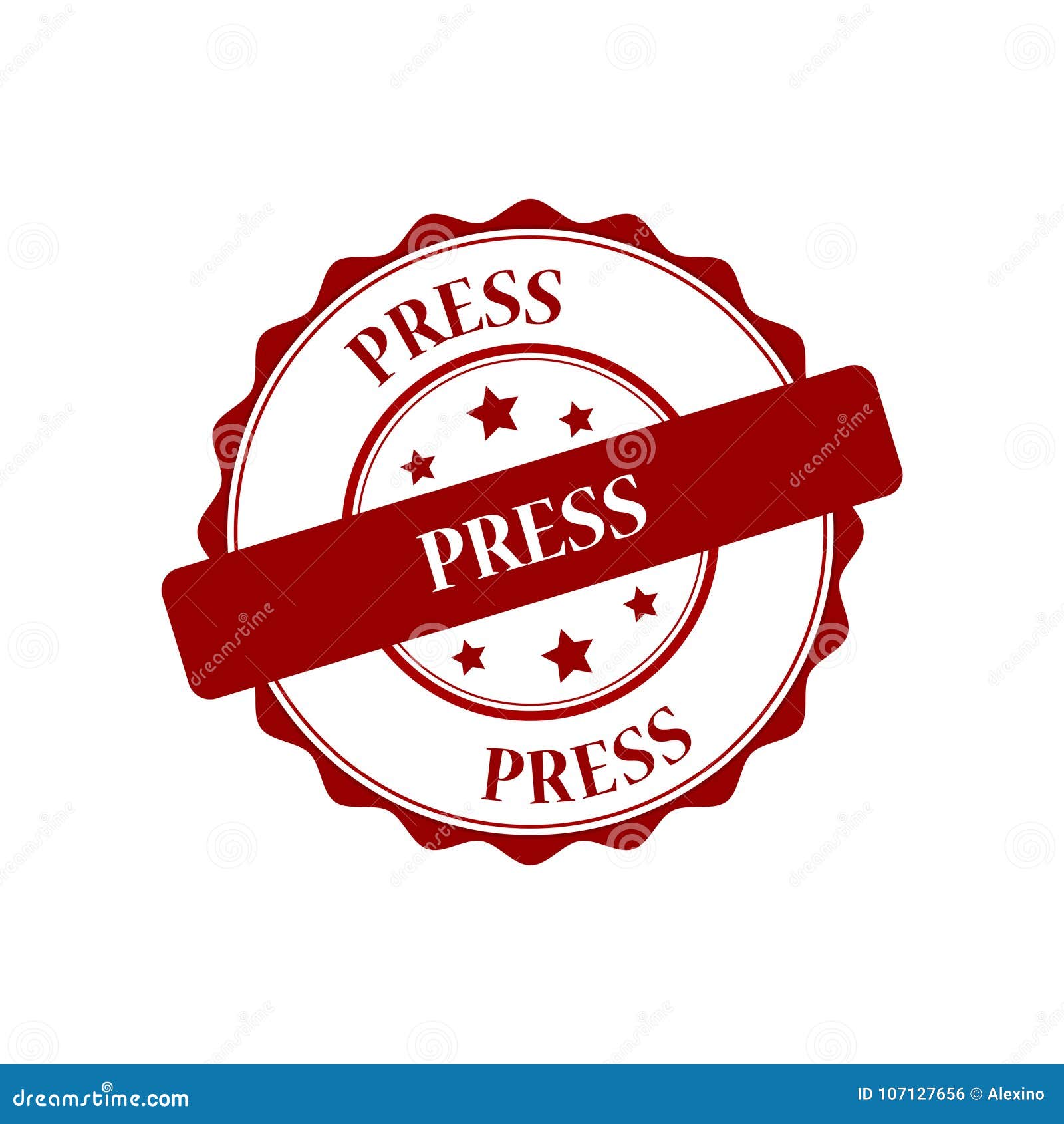 Press stamp illustration stock vector. Illustration of stamp - 107127656