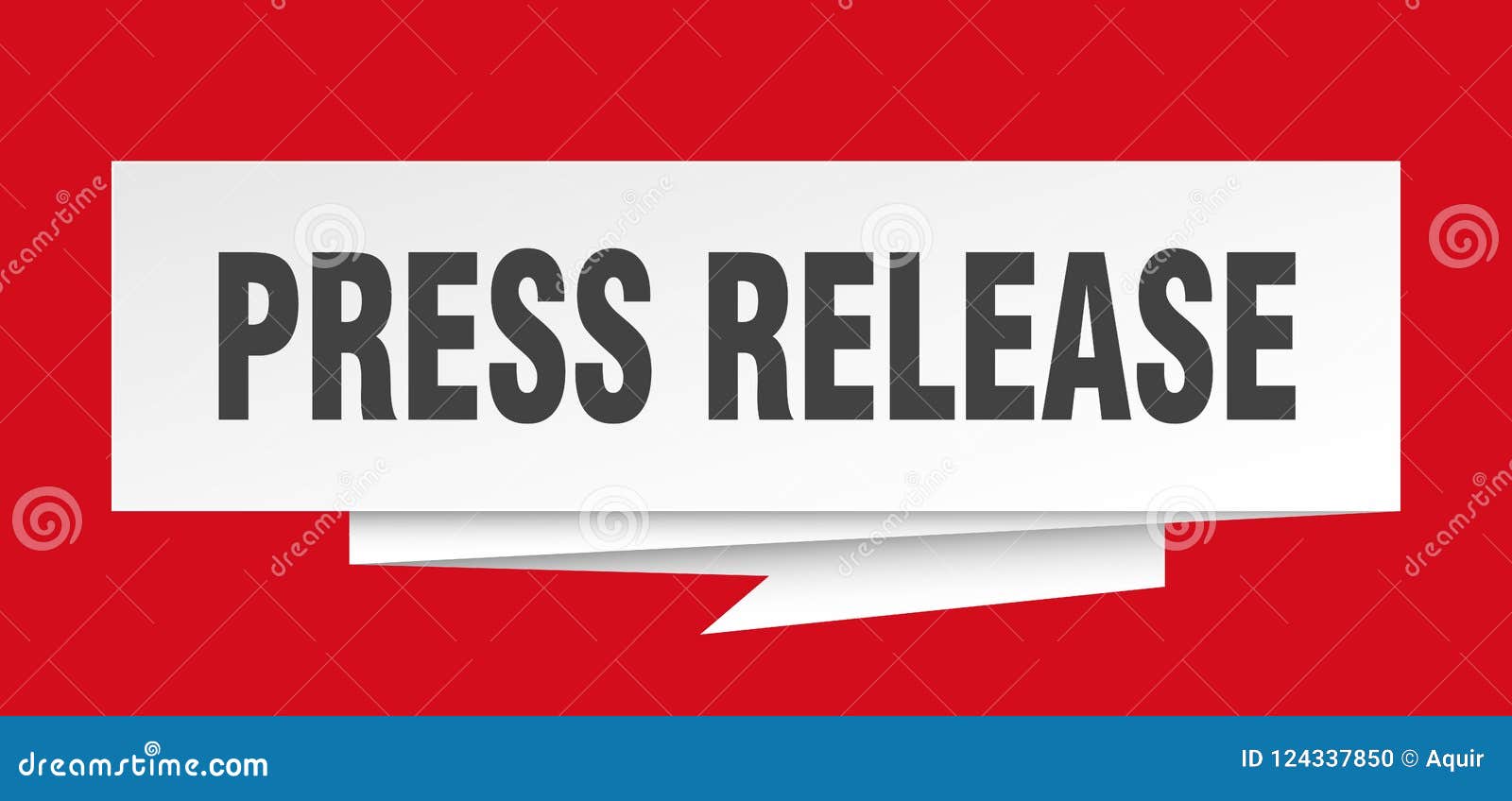 Press release stock vector. Illustration of vector, insignia - 124337850