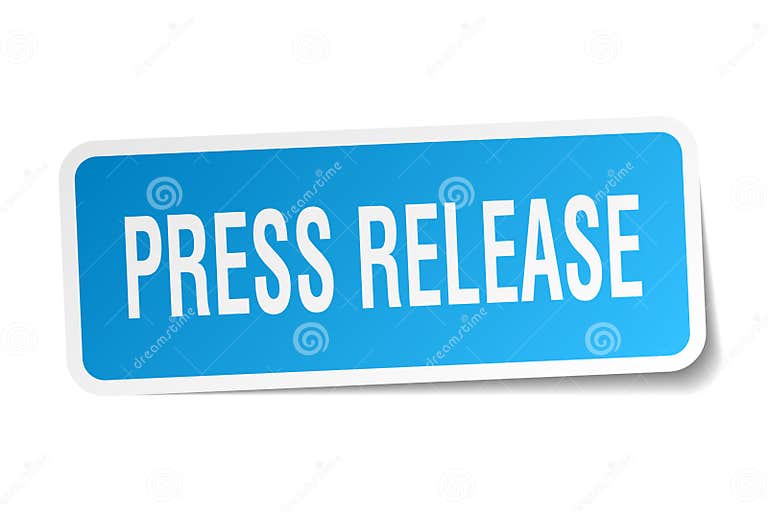 Press release sticker stock vector. Illustration of sign - 99905578