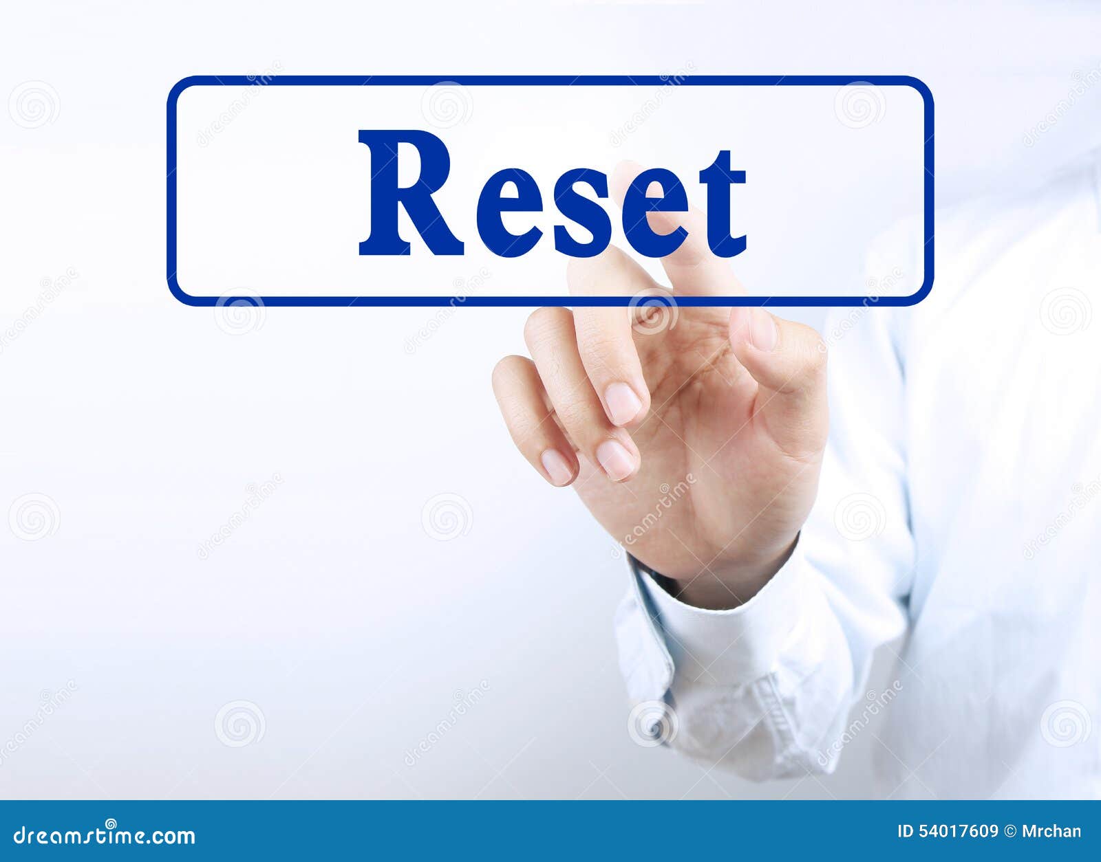 Press reset button stock image. Image of reset, button - 54017609