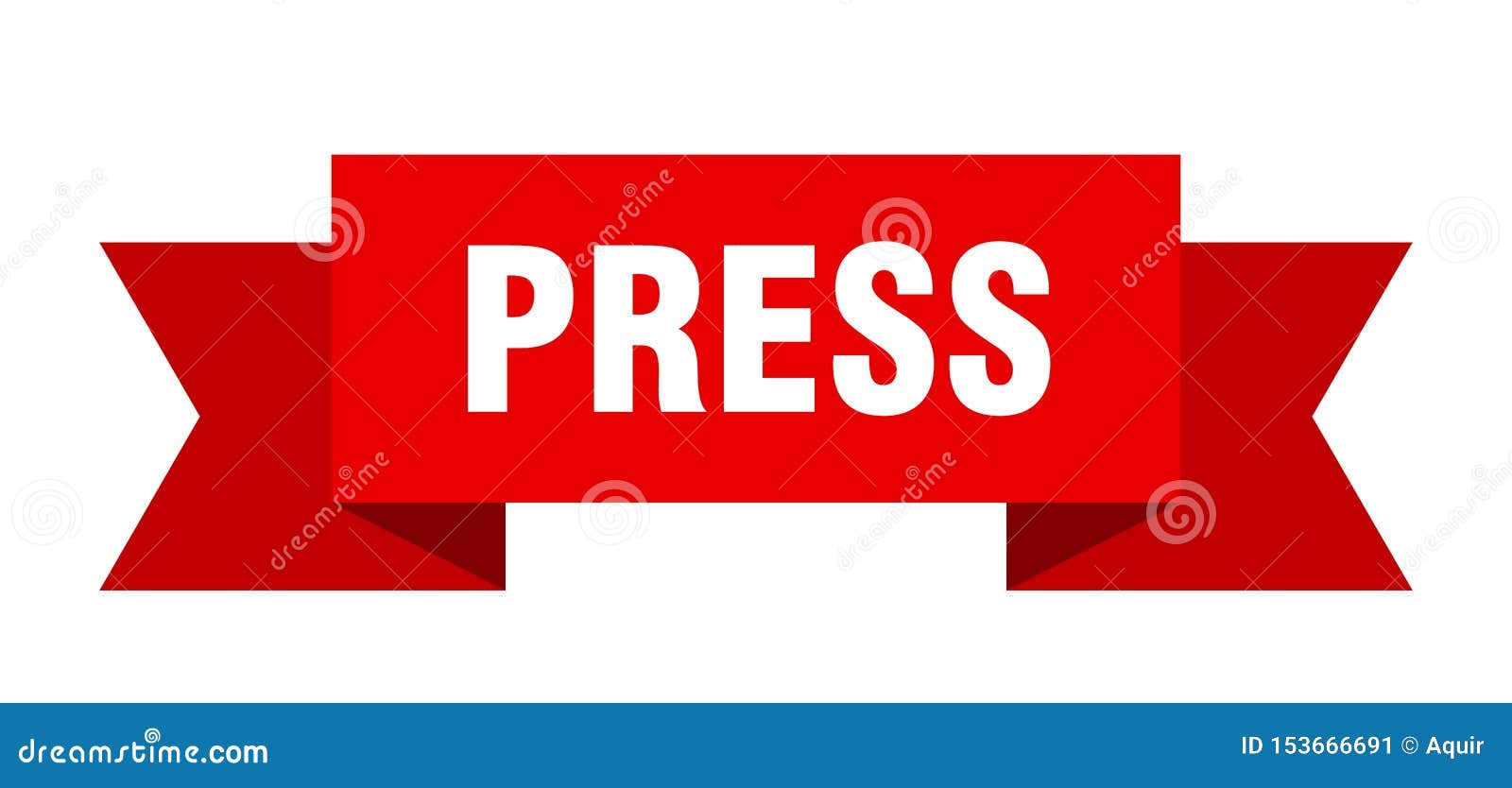 Press ribbon. stock vector. Illustration of white, graphic - 153666691