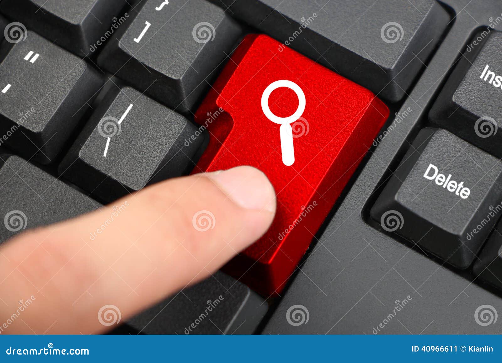 Press Search Key stock image. Image of exploration, black - 40966611