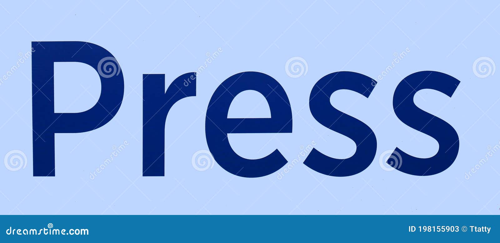 Press Sign on Building Wall Stock Image - Image of outside, sign: 198155903