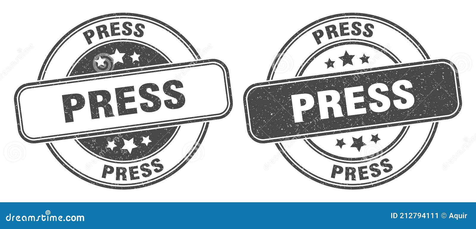 Press Stamp. Press Label. Round Grunge Sign Stock Vector - Illustration ...