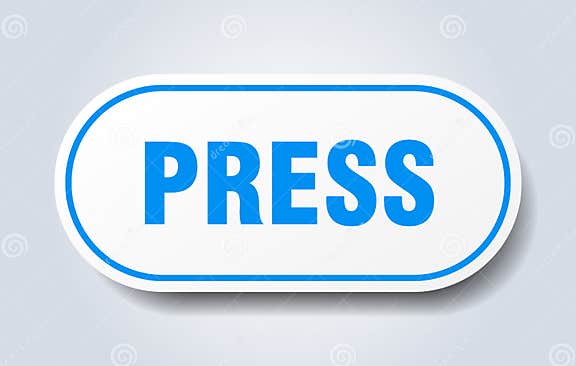 Press sticker. stock vector. Illustration of sticker - 158777040