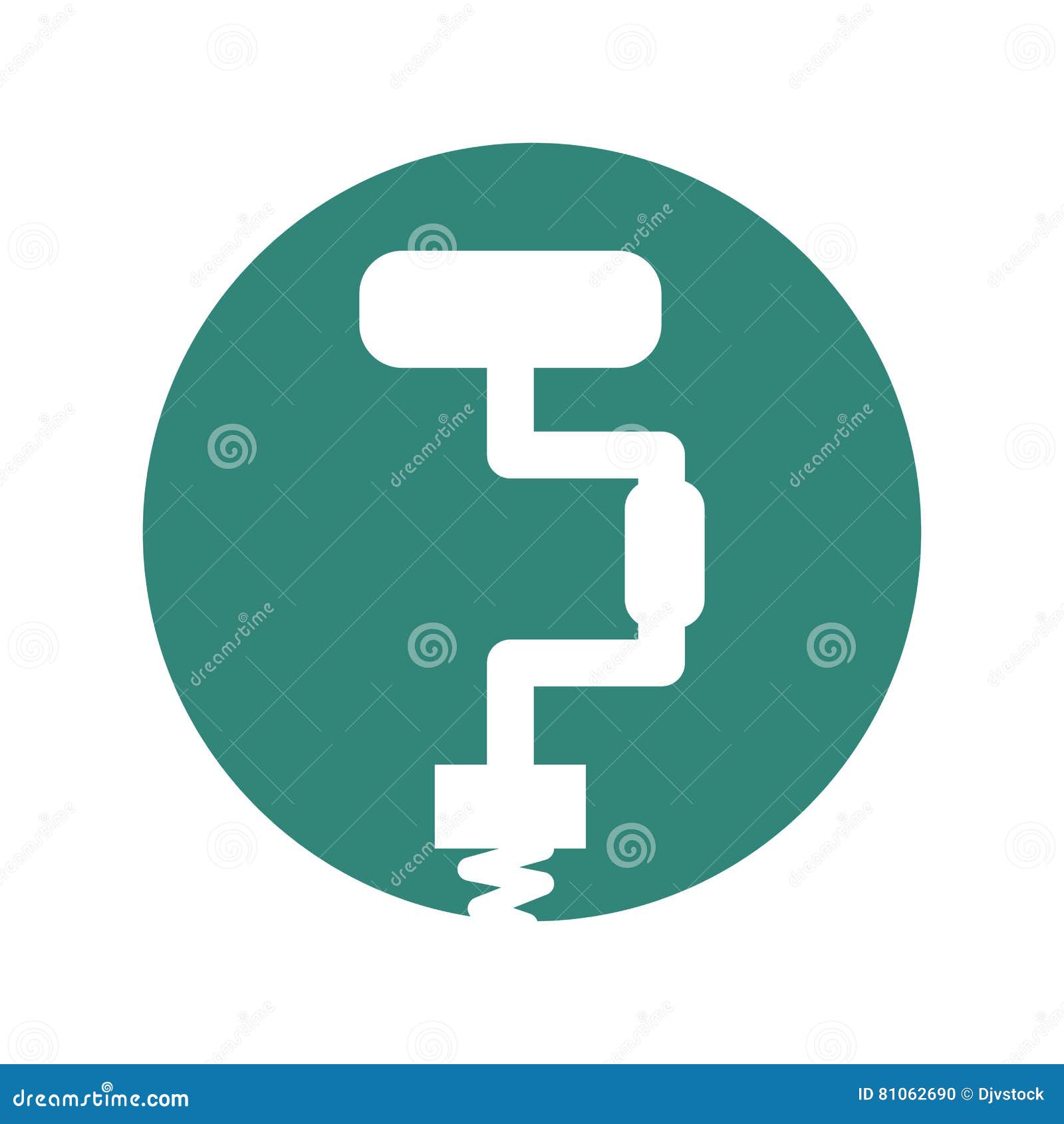 Press tool isolated icon stock vector. Illustration of design - 81062690