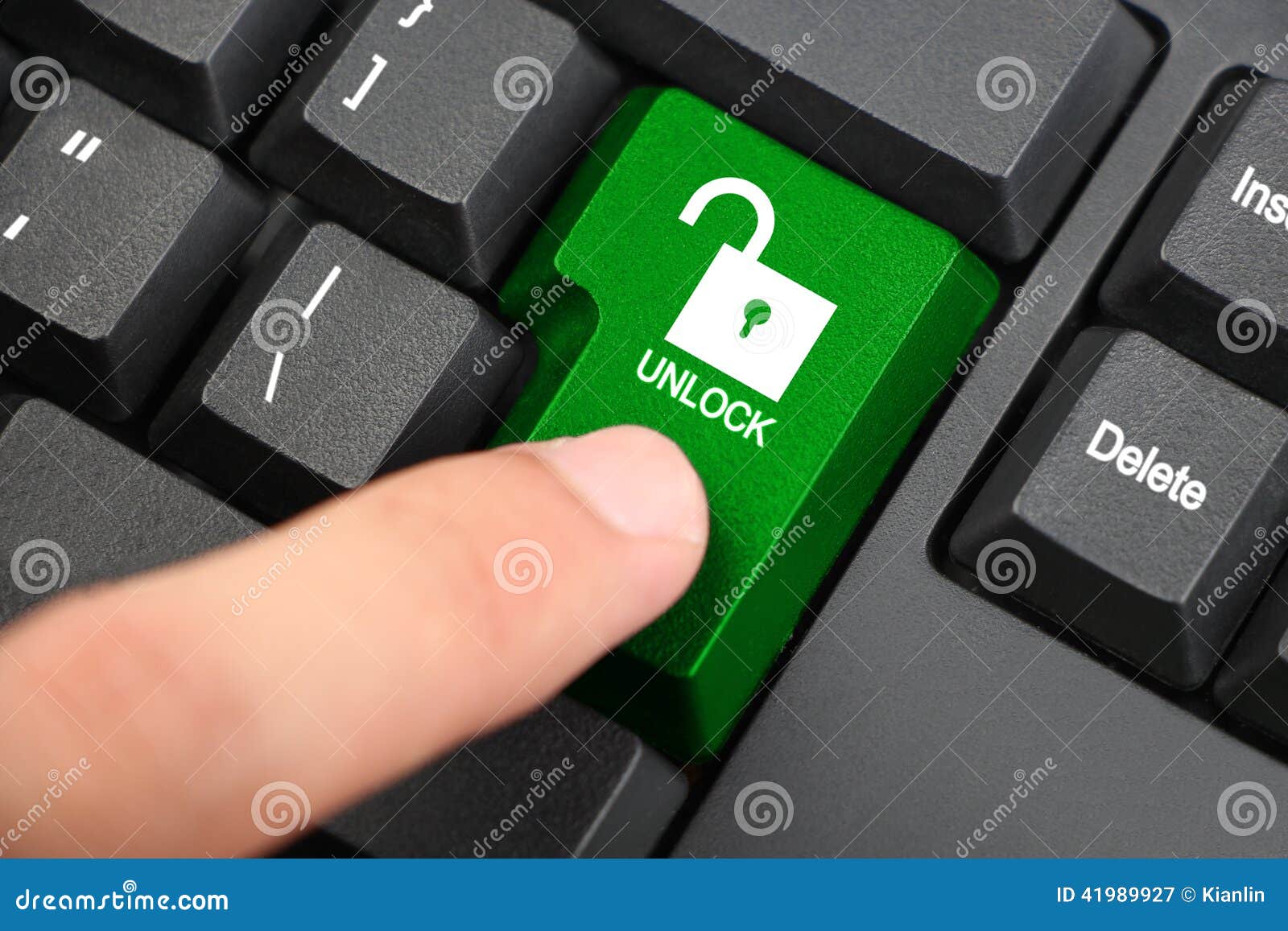 Press Unlock Button stock image. Image of color, danger - 41989927