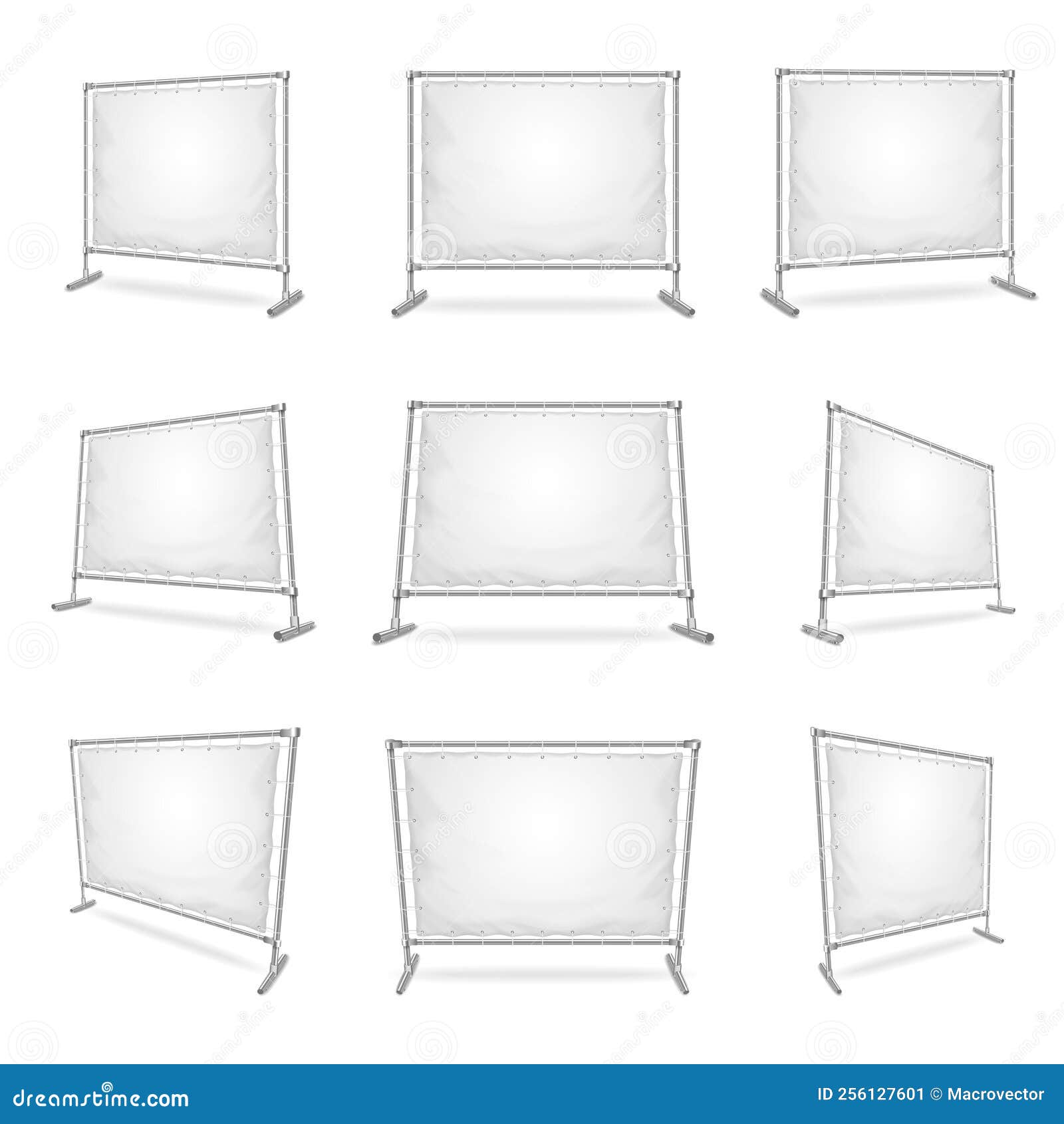 Press Wall Mockup Set stock vector. Illustration of fair - 256127601