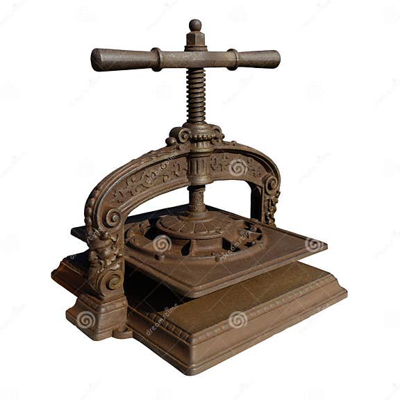 Presse typographique photo stock. Image du typographie - 39749814