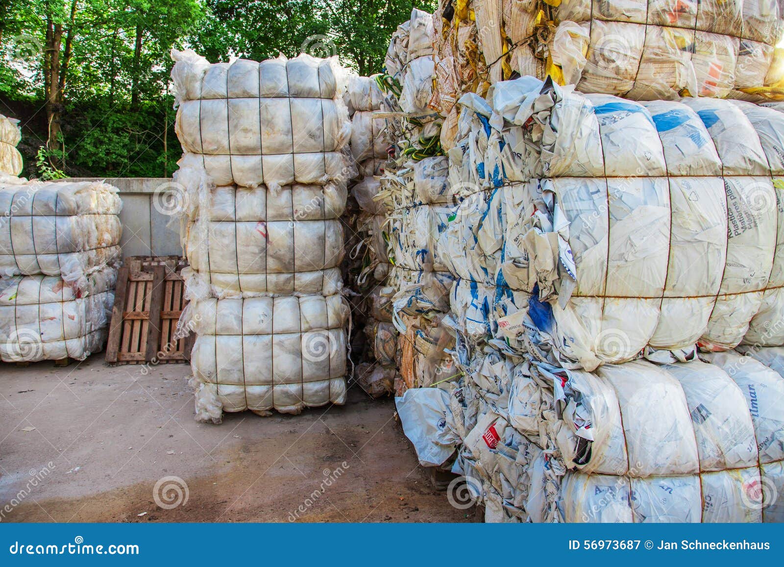 Pressed bundles with waste stock image. Image of domestic - 56973687