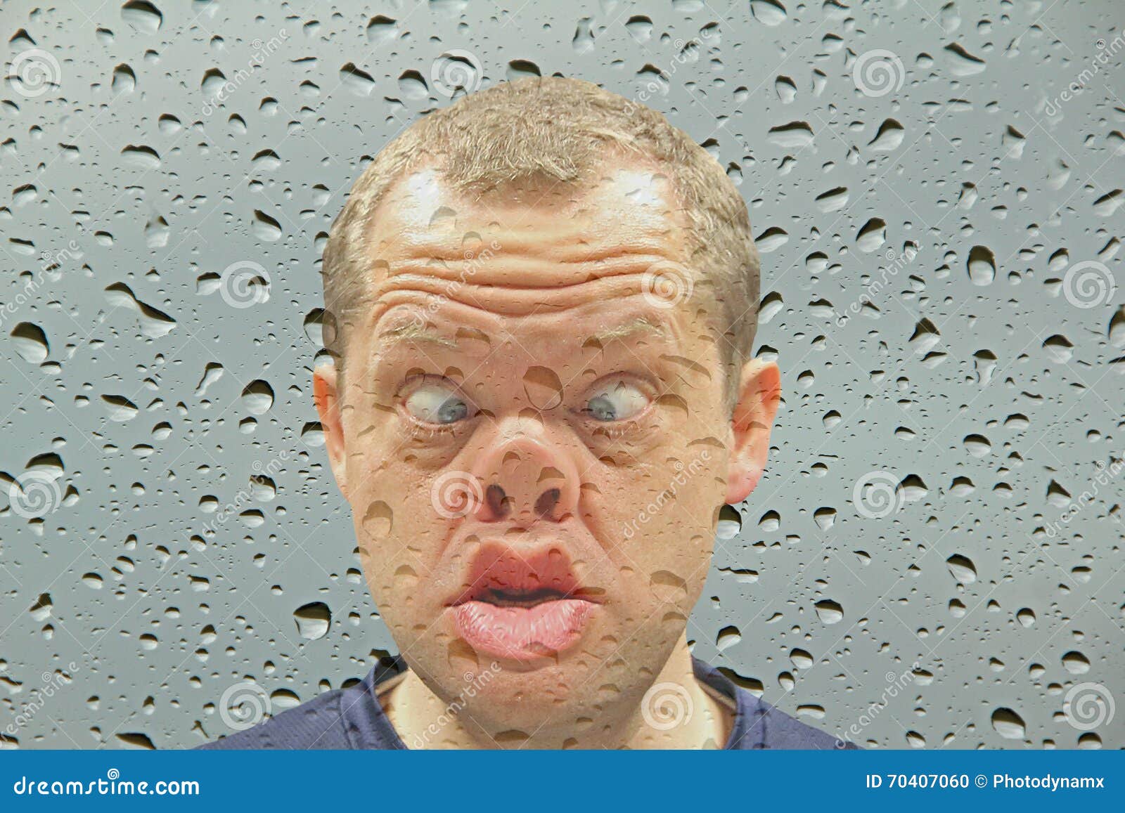 Pressed face at window stock photo. Image of concept - 70407060