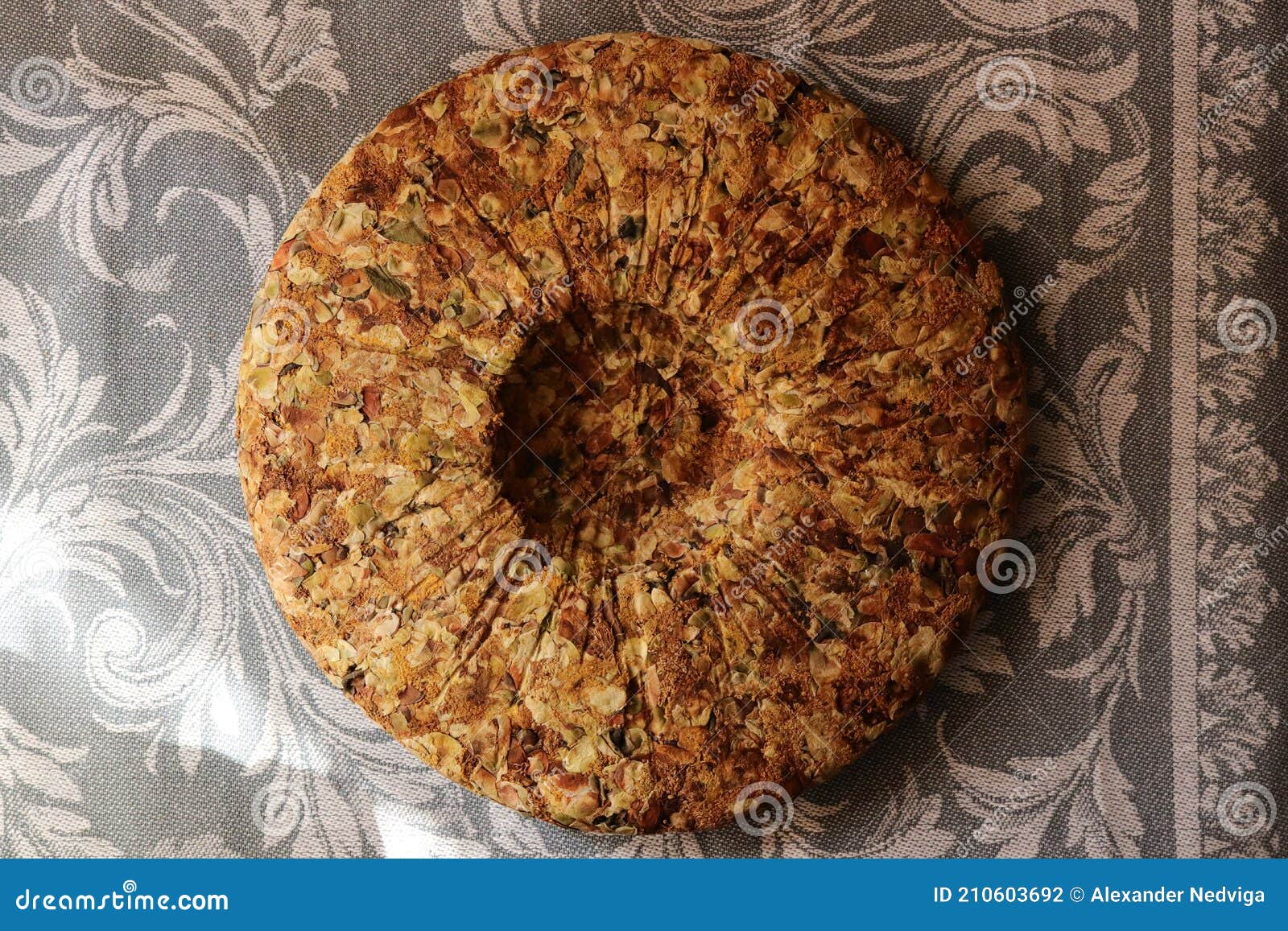 Pressed Flowers Tea Circle Round Stock Photo - Image of gray, drink ...