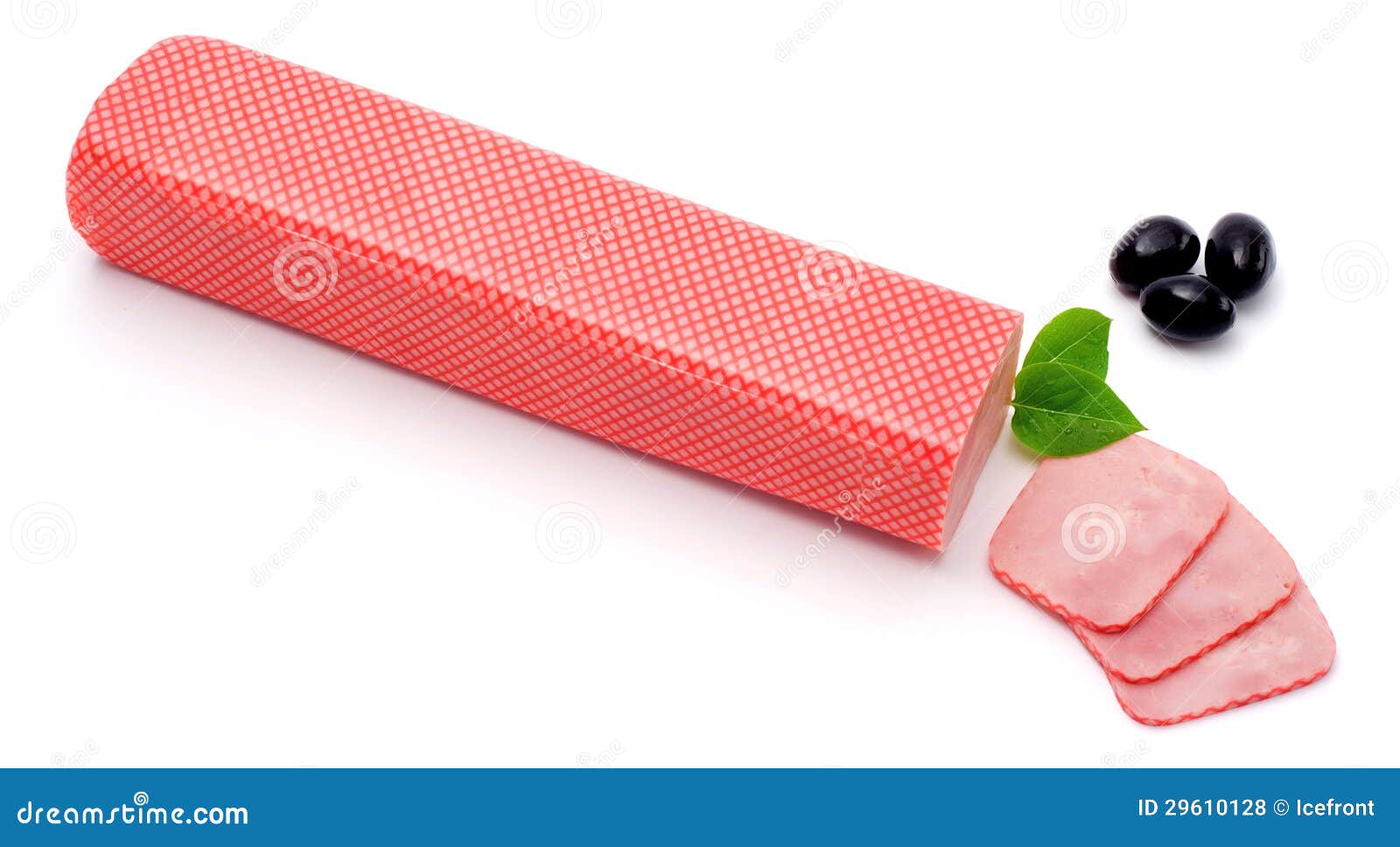 Pressed ham and slices stock photo. Image of meal, meat - 29610128