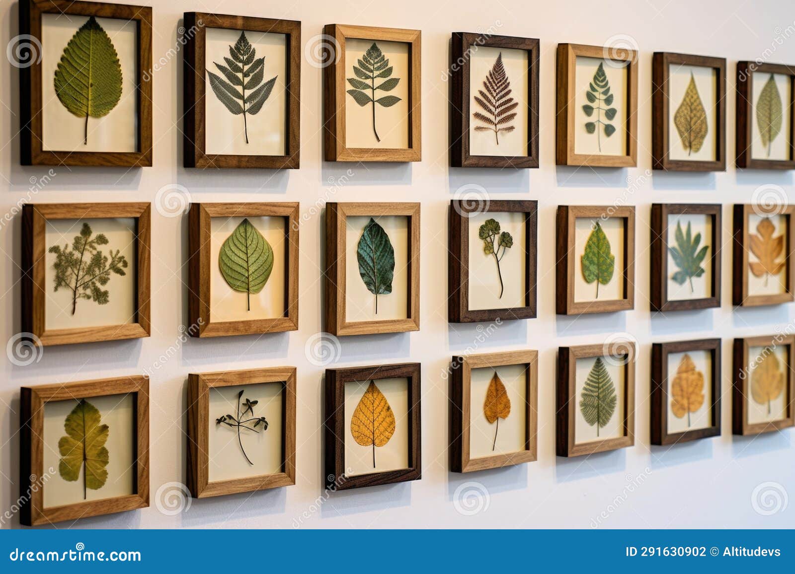 Pressed Leaf Papercrafts Framed for Wall Display Stock Photo - Image of ...