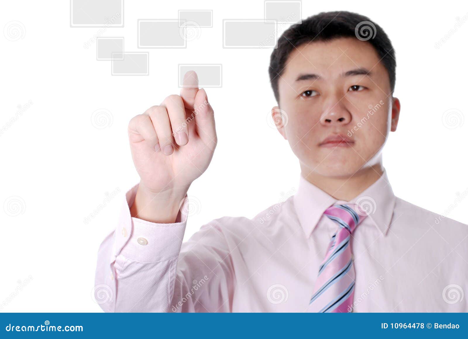 Pressing button stock photo. Image of technology, corporate - 10964478