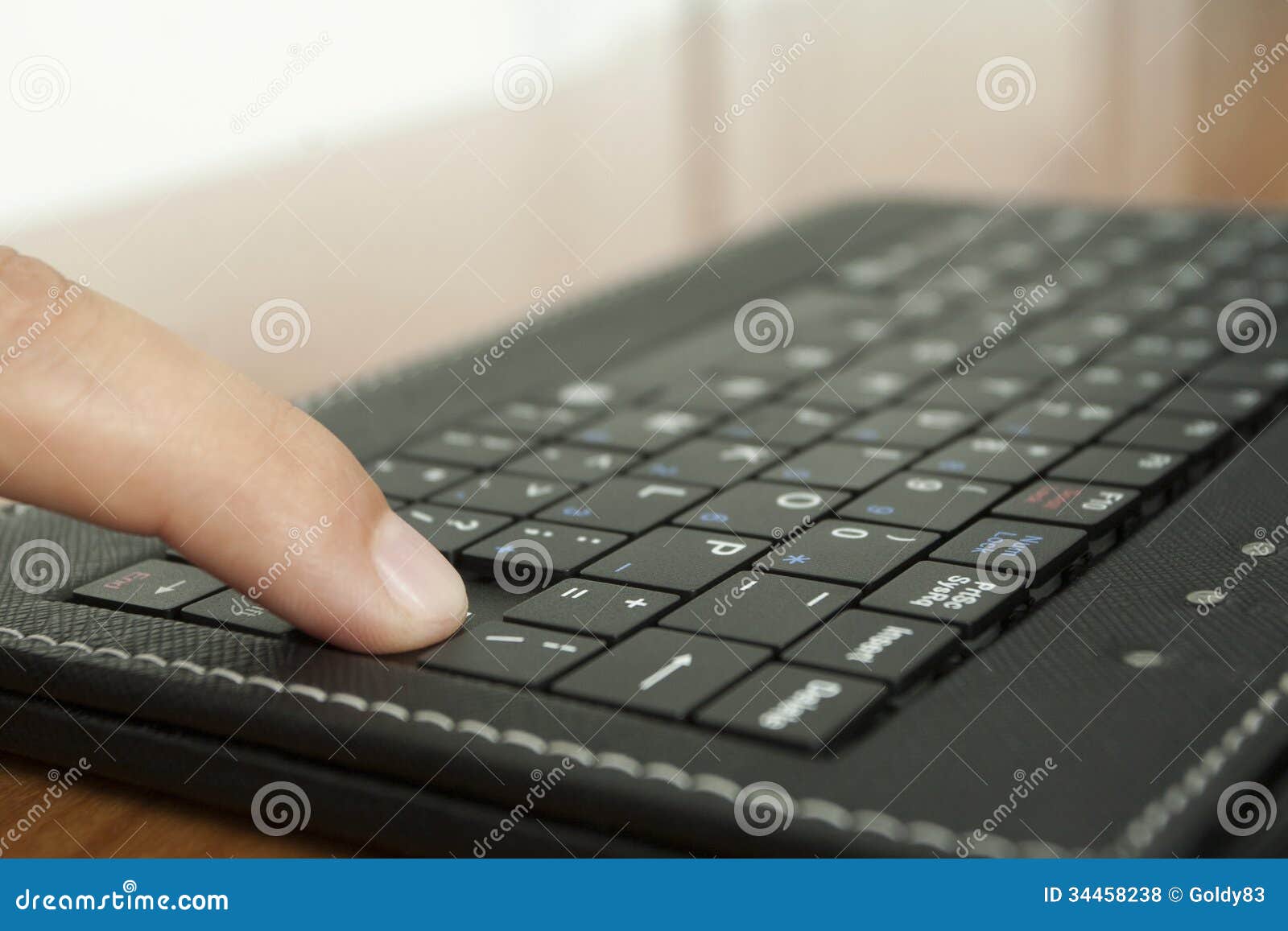 Pressing the Button stock photo. Image of publication - 34458238